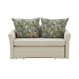 Höffner Schlafsofa City ¦ beige ¦ Maße (cm): B: 146 H: 91 T: 95