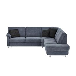 meinSofa Ecksofa Ole-S ¦ blau ¦ Maße (cm): B: 269 H: 91 T: 287