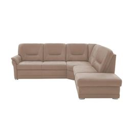 meinSofa Ecksofa aus Mikrofaser Edda ¦ beige ¦ Maße (cm): B: 253 H: 9