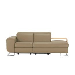 JOOP! Ledersofa 8151 ¦ beige ¦ Maße (cm): B: 211 H: 74 T: 111