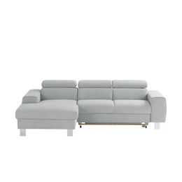 U.N.O uno Ecksofa Los Angeles ¦ grau ¦ Maße (cm): B: 244 H: 72 T: 166