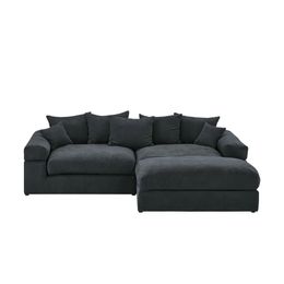 Smart Ecksofa Lionore ¦ schwarz ¦ Maße (cm): B: 266 H: 86 T: 203