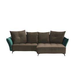 Höffner Ecksofa Crease ¦ braun ¦ Maße (cm): B: 290 H: 80 T: 175