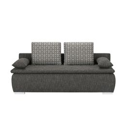 Smart Schlafsofa Leonie ¦ schwarz ¦ Maße (cm): B: 198 H: 92 T: 90