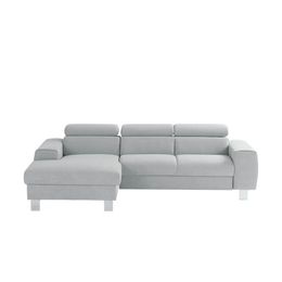 U.N.O uno Ecksofa Los Angeles ¦ grau ¦ Maße (cm): B: 244 H: 72 T: 166