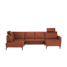 meinSofa Wohnlandschaft Grace ¦ rot ¦ Maße (cm): B: 332 T: 220