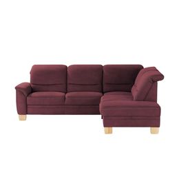 meinSofa Ecksofa Liva ¦ rot ¦ Maße (cm): B: 254 H: 106 T: 224