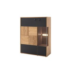 Höffner Highboard Lavia ¦ holzfarben ¦ Maße (cm): B: 94 H: 121 T: 37