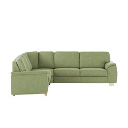 Smart Ecksofa Valencia ¦ grün ¦ Maße (cm): B: 250 H: 90 T: 280