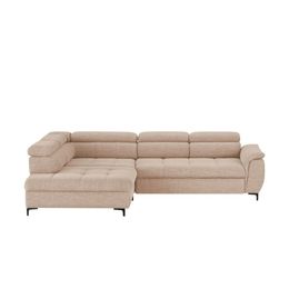 switch Ecksofa aus Flachgewebe Denvo ¦ rosa/pink ¦ Maße (cm): B: 290