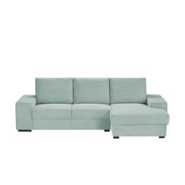 Höffner Ecksofa Renée ¦ grün ¦ Maße (cm): B: 276 H: 92 T: 146