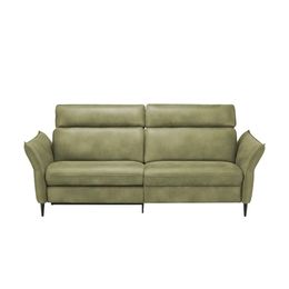 Hukla Sofa 3-sitzig Solea ¦ grün ¦ Maße (cm): B: 224 T: 95