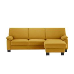 meinSofa Ecksofa Veit ¦ gelb ¦ Maße (cm): B: 232 H: 90 T: 168