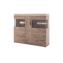 U.N.O uno Highboard Kataros ¦ holzfarben ¦ Maße (cm): B: 150 H: 124 T: 38