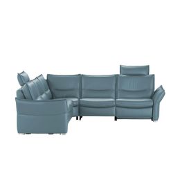 Musterring Ecksofa MR250 ¦ blau ¦ Maße (cm): B: 273 H: 91 T: 273