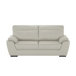 Höffner Sofa aus Leder Brandy II ¦ grau ¦ Maße (cm): B: 224 H: 95 T: 100