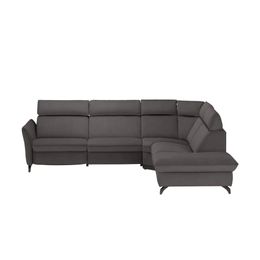 himolla Ecksofa 1926 ¦ grau ¦ Maße (cm): B: 245 H: 92 T: 278