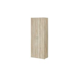 Höffner Schrank, 2-türig ¦ holzfarben ¦ Maße (cm): B: 70 H: 185 T: 40