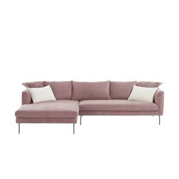 Gray & Jones Ecksofa aus Cord ¦ rosa/pink ¦ Maße (cm): B: 284 H: 85 T