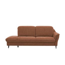 meinSofa Recamiere Ellen ¦ orange ¦ Maße (cm): B: 219 T: 102