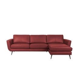 Soho Ecksofa Smile Day Leder ¦ rot ¦ Maße (cm): B: 274 H: 85 T: 156