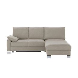 Höffner Ecksofa Fürth ¦ grau ¦ Maße (cm): B: 218 H: 90 T: 180