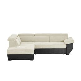 U.N.O uno Ecksofa Formula ¦ beige ¦ Maße (cm): H: 79