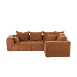 U.N.O uno Ecksofa London ¦ orange ¦ Maße (cm): B: 297 H: 71 T: 265