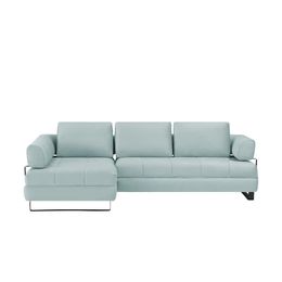 switch Ecksofa in Lederoptik Havana ¦ blau ¦ Maße (cm): B: 272 H: 89