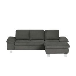 Smart Ecksofa Finola ¦ schwarz ¦ Maße (cm): B: 240 H: 80 T: 152