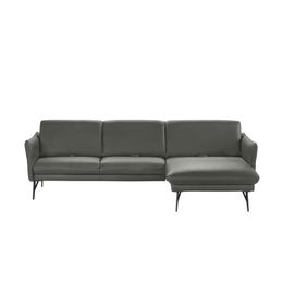 himolla Ecksofa Leder 1928 ¦ grau ¦ Maße (cm): B: 280 H: 83 T: 175