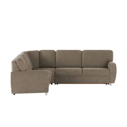 Smart Ecksofa Valencia ¦ braun ¦ Maße (cm): B: 270 H: 90 T: 240