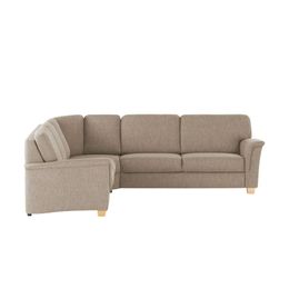 Smart Ecksofa Valencia ¦ braun ¦ Maße (cm): B: 242 H: 90 T: 272