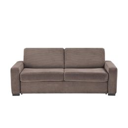 switch Schlafsofa aus Cord Vanila ¦ braun ¦ Maße (cm): B: 220 H: 87 T