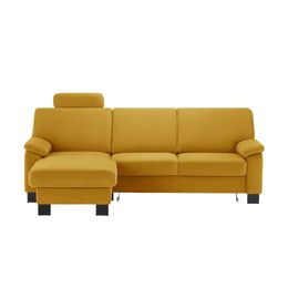 meinSofa Ecksofa Veit ¦ gelb ¦ Maße (cm): B: 232 H: 90 T: 168