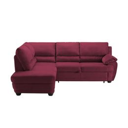 U.N.O uno Ecksofa Nebolo ¦ rot ¦ Maße (cm): B: 245 H: 97 T: 222