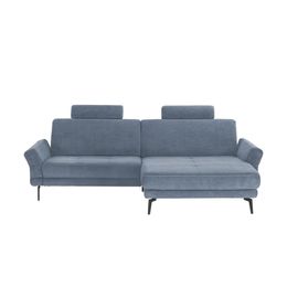 meinSofa Ecksofa Mike ¦ blau ¦ Maße (cm): B: 251 H: 86 T: 216