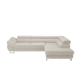 switch Ecksofa aus Flachgewebe Fabio ¦ beige ¦ Maße (cm): B: 280 H: 6