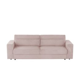 Höffner Big Sofa mit Schlaffunktion Branna ¦ rosa/pink ¦ Maße (cm): B: 250 H