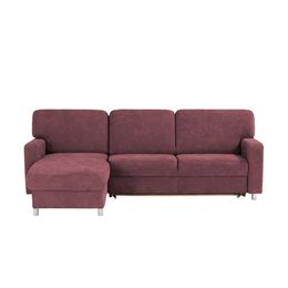 Smart Ecksofa Valencia ¦ rot ¦ Maße (cm): B: 267 H: 90 T: 173