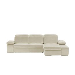 switch Ecksofa aus Mikrofaser Avilla ¦ beige ¦ Maße (cm): B: 285 H: 8