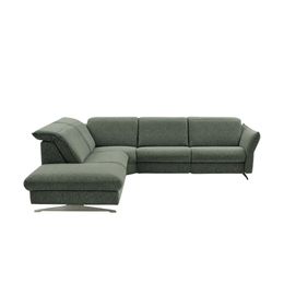 Hukla Ecksofa Mikrofaser Michelle ¦ grün ¦ Maße (cm): B: 292 H: 99 T: