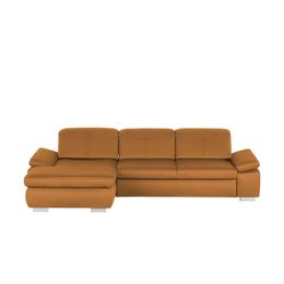 Lounge Collection Ecksofa aus Mikrofaser Kathrin ¦ braun ¦ Maße (cm):