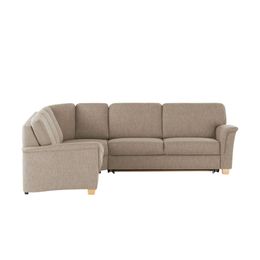 Smart Ecksofa Valencia ¦ braun ¦ Maße (cm): B: 242 H: 90 T: 272