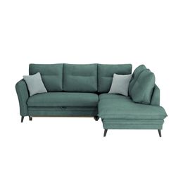 Höffner Ecksofa Wilma ¦ grün ¦ Maße (cm): B: 245 H: 95 T: 203