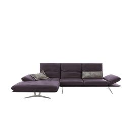 Koinor Ecksofa Echtleder Francis ¦ lila/violett ¦ Maße (cm): B: 314 H