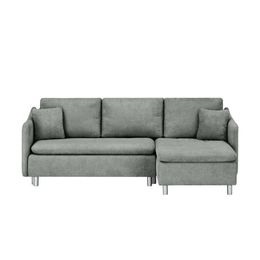 Smart Ecksofa ausziehbar Bonamie ¦ grau ¦ Maße (cm): B: 225 H: 87 T: