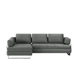 switch Ecksofa in Lederoptik Havana ¦ grau ¦ Maße (cm): B: 272 H: 89