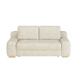 bobb Schlafsofa mit Boxspringpolsterung Eleny de Luxe ¦ beige ¦ Maße