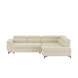 switch Ecksofa aus Flachgewebe Denvo ¦ creme ¦ Maße (cm): B: 290 H: 9